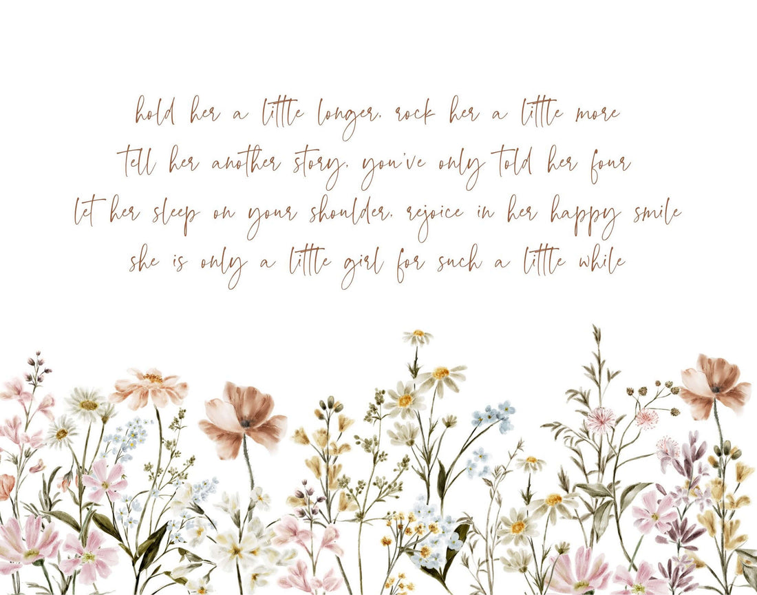 Hold Her a Little Longer Nursery Wall Art – Good Prints Collective