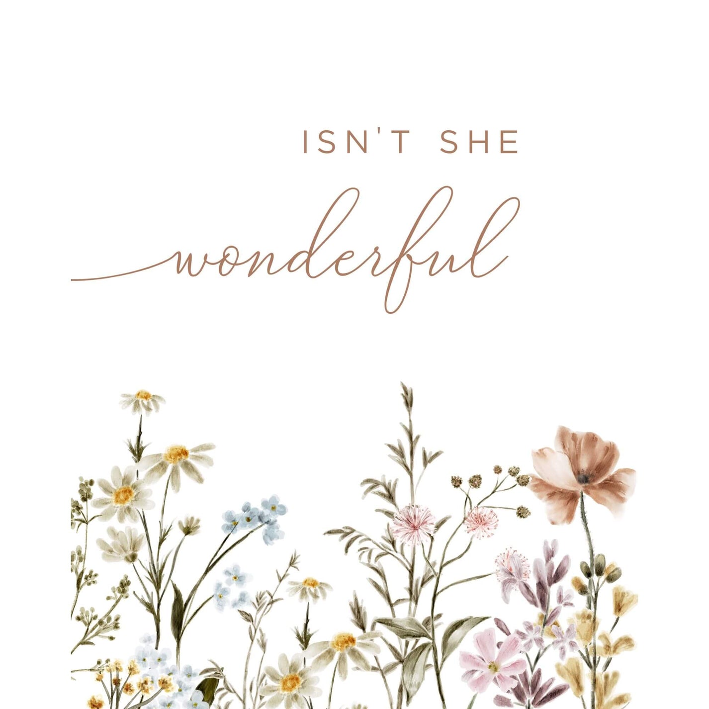 Isn't She Lovely Isn't She Wonderful Nursery Print Set of 2 – Good ...