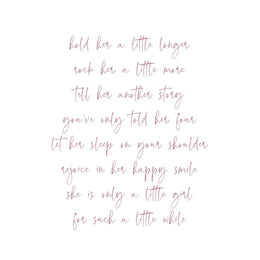 Hold Her a Little Longer Wall Art – Good Prints Collective