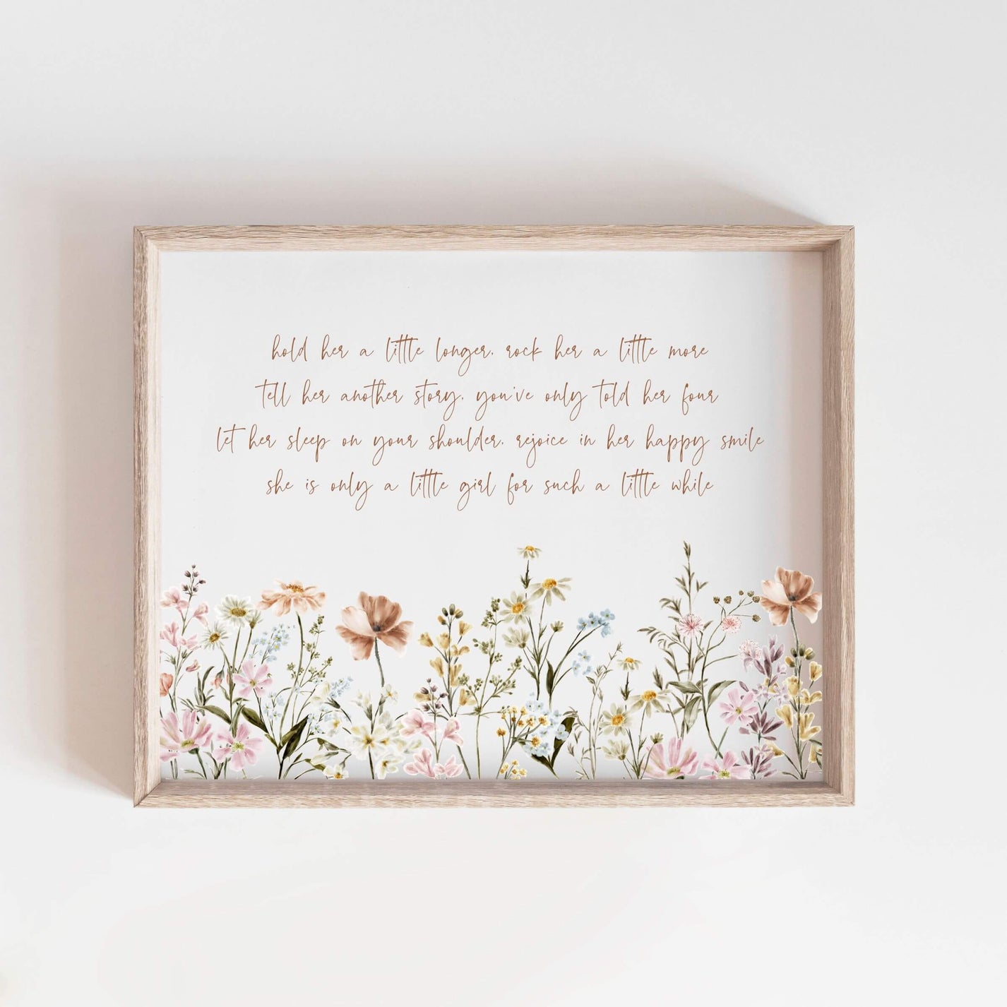 Hold Her a Little Longer Nursery Wall Art – Good Prints Collective