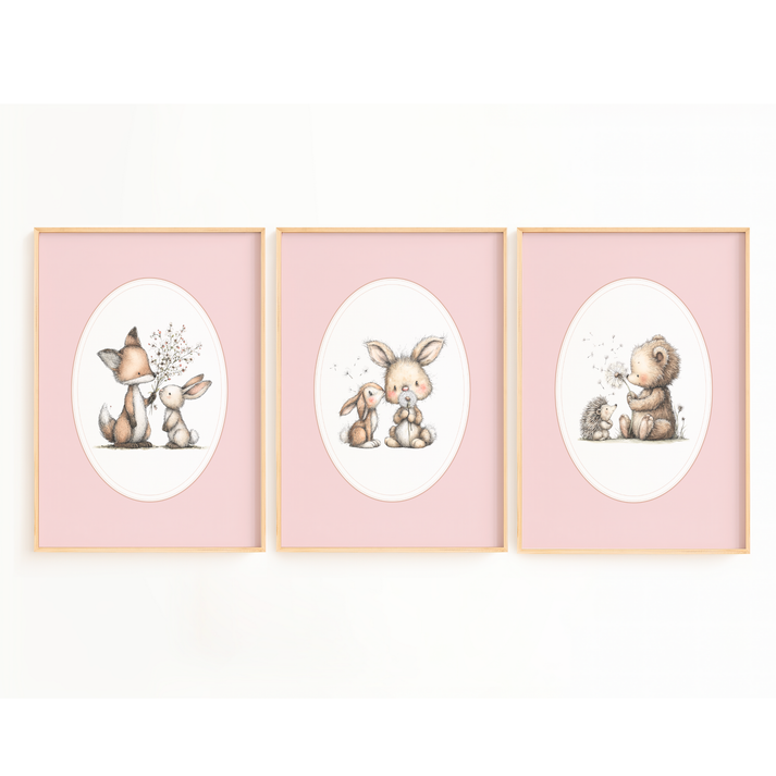 Bear and Bunny Set of 3 – Good Prints Collective