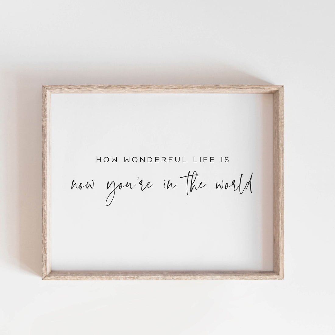 How Wonderful Life Is Wall Art – Good Prints Collective